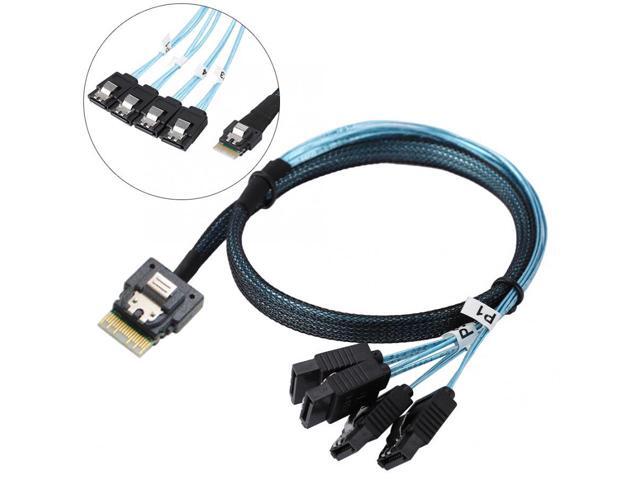 Click here for Xiwai Slimline SAS 4.0 SFF-8654 4i 38pin Host to 4... prices