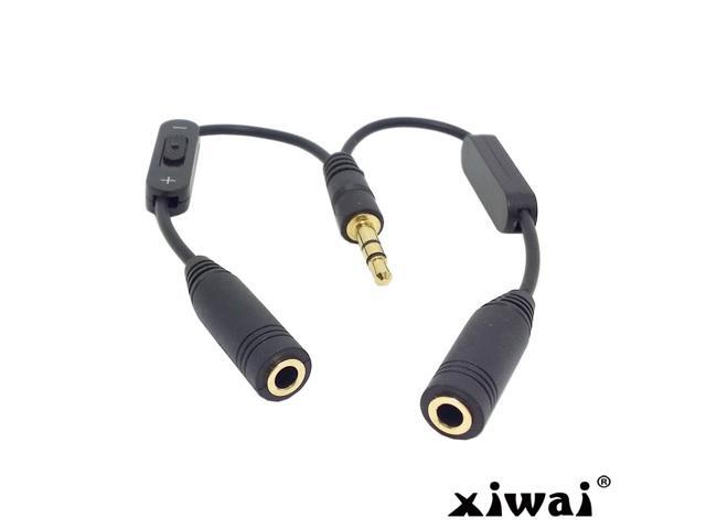 Click here for Xiwai Black 3.5mm Stereo Male to Double 3.5mm Fema... prices