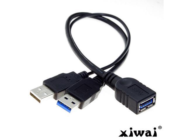 Click here for Xiwai Black USB 3.0 Female to Dual USB Male Extra... prices
