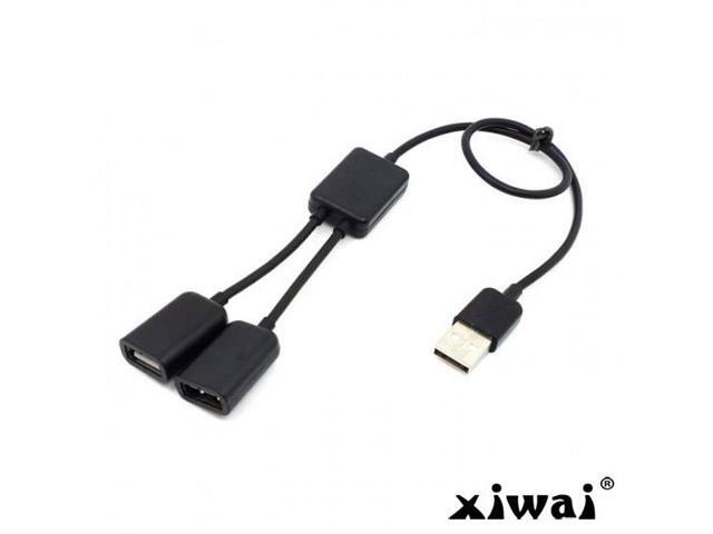 Click here for Xiwai Black USB 2.0 Dual Ports Hub Cable Bus power... prices