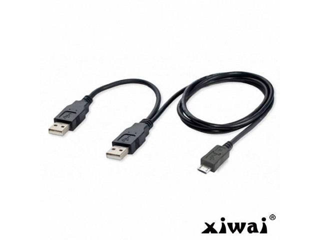 Click here for Xiwai USB 2.0 two Male to Micro USB 5Pin Male Y Ca... prices