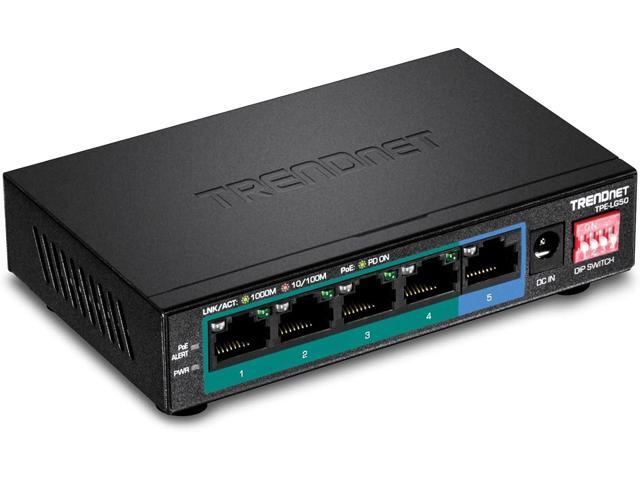 Click here for TRENDnet 5-Port Gigabit Long Range PoE+ Switch  4... prices