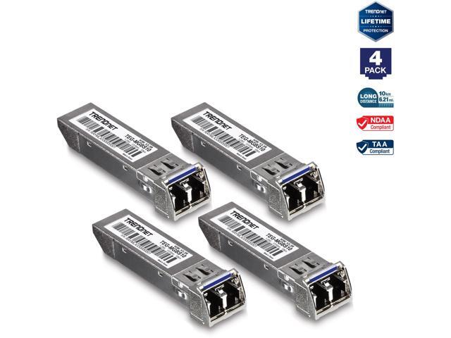 Click here for TRENDnet TEG-MGBS10/4  4-Pack SFP Single Mode LC M... prices