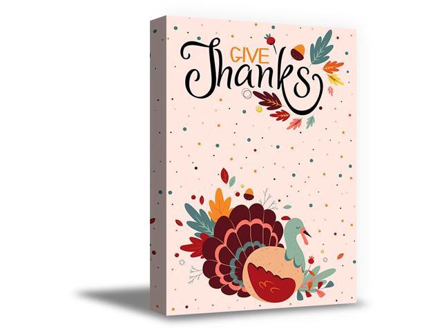 Click here for Awkward Styles Thanksgiving Canvas Wall Art Give T... prices