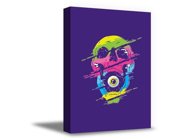Click here for Awkward Styles Skull Canvas Wall Art Psychedelic E... prices