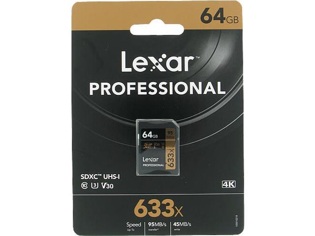 Click here for Lexar LSD64GCB633 CVK 64GB 9pin SDXC r95MB/s w45MB... prices