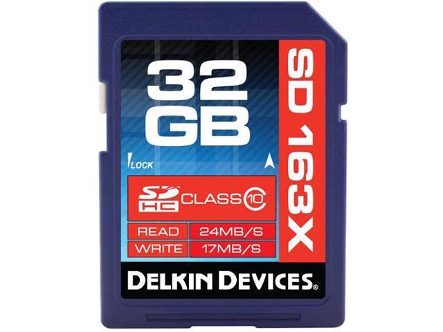 Click here for Delkin DDSD16332G-BT CRC 32GB 9p SDHC r24MB/s w17M... prices