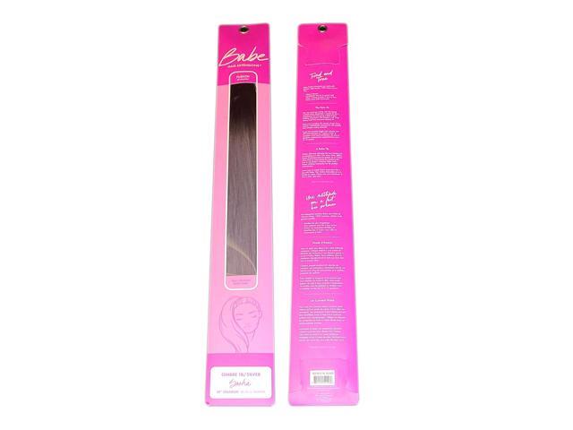Click here for Babe Fusion Extensions 18 Inch Sasha #Ombre 1B Sil... prices