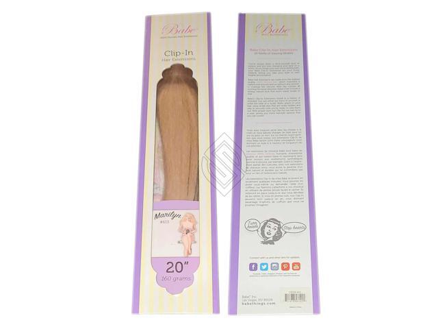 Click here for Babe 20 Inch Clip-In Marilyn #613 100 Human Hair E... prices