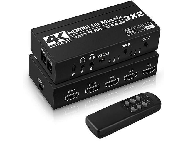 Click here for Easyday HDMI2.0b Matrix 3X2 dual audio 4K/60HZ (HD... prices
