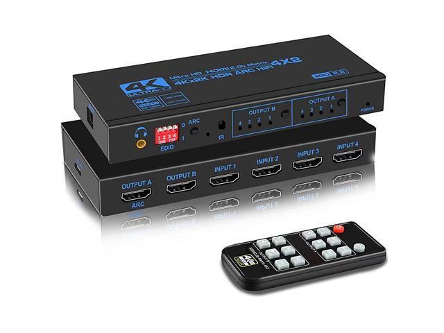 Click here for Easyday HDMI2.0b matrix 4 in 2 out audio separatio... prices