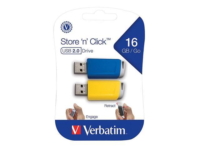Click here for Verbatim 16Gb Store N Click Usb Flash Drive - 2Pk... prices