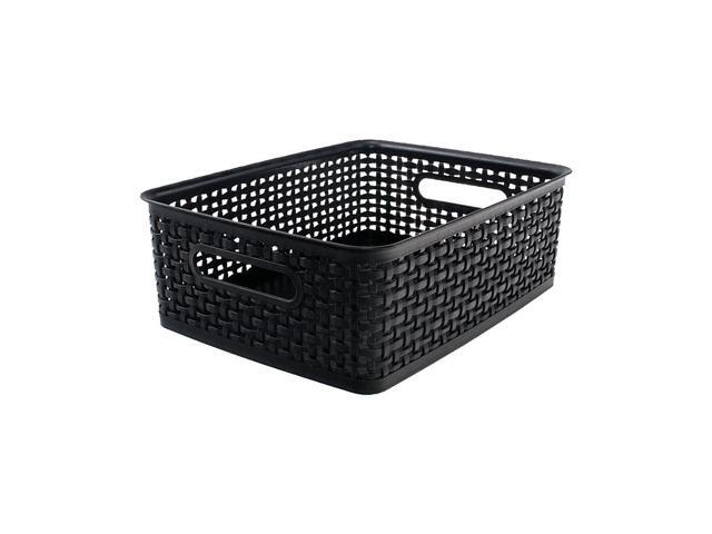Click here for Advantus Plastic Weave Bin Medium 14 x 10.5 x 4.63... prices