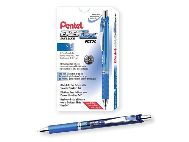 Click here for Pentel Gel Pen Retractable Metal Tip .7mm 12/BX Bl... prices