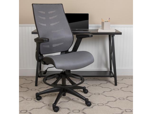 Click here for High Back Dark Gray Mesh Spine-Back Ergonomic Draf... prices