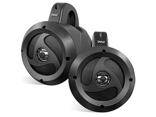 Pyle 4” Waterproof Off-Road Speakers  900W  Compact Power Sport System (Pair) - Black