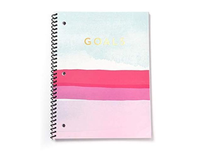 Click here for gartner studios goals spiral notebook  pink and bl... prices