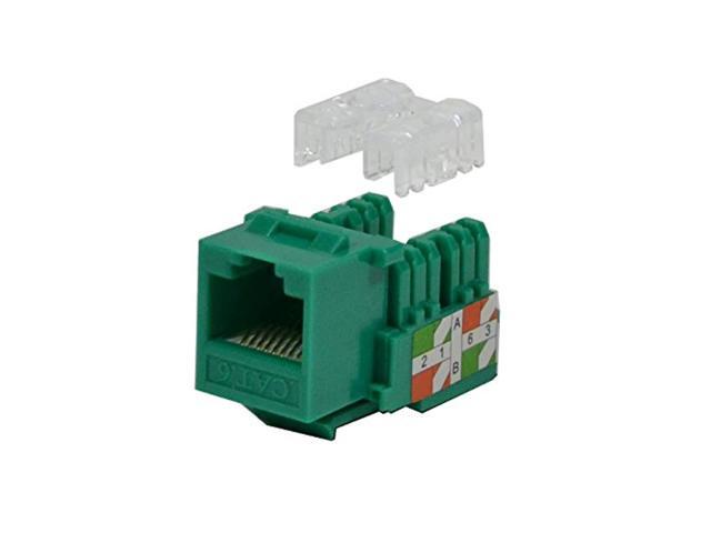 Click here for Keystone Jack Cat6 Green Network Ethernet 110 Punc... prices