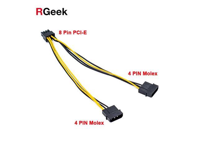 Click here for 8 Pin PCI-E Express PCIe to 2 Molex LP4 4 Pin Conv... prices