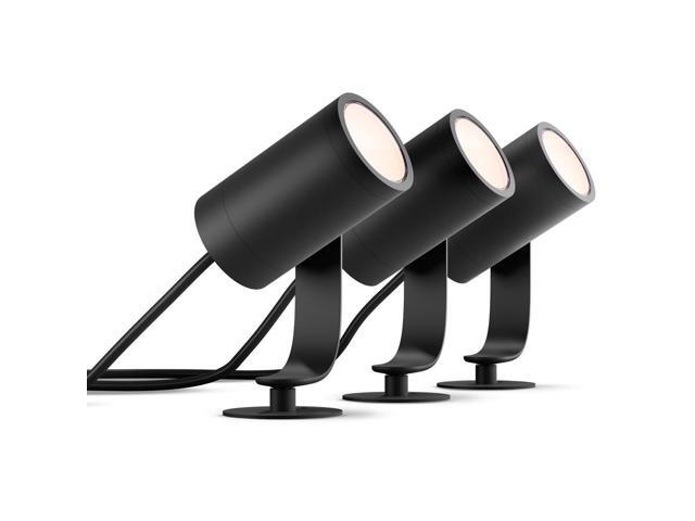 Click here for Hue White and Color Ambiance Lily Black Outdoor In... prices