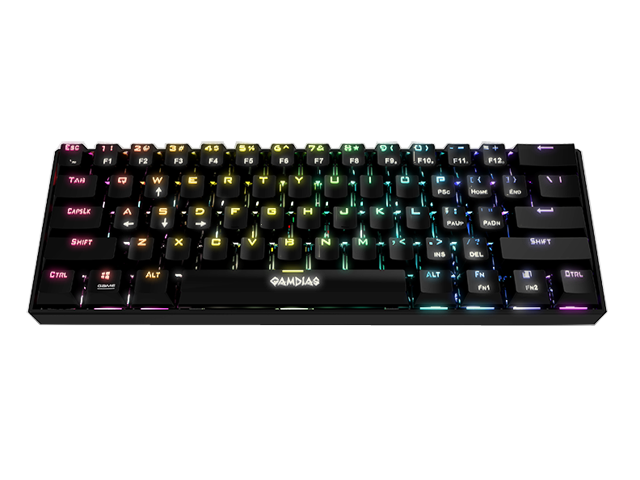 Click here for GAMDIAS 60 Mechanical Keyboard (Black) RED switche... prices