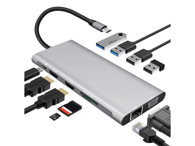 Click here for Freequeen USB C Hub 11 in 1 Triple Display Type C... prices