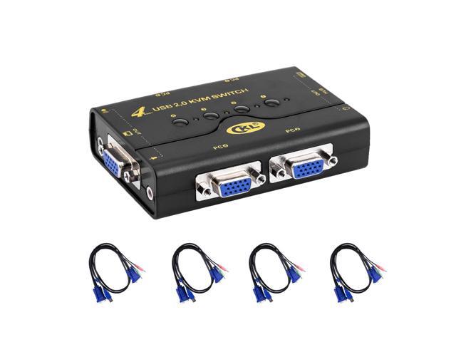 Click here for 41UA USB 2.0 VGA KVM Switch with USB Hub + Cables... prices