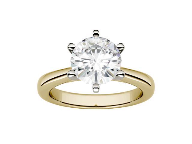Click here for Yellow Gold 8.0mm Moissanite by Charles & Colvard... prices