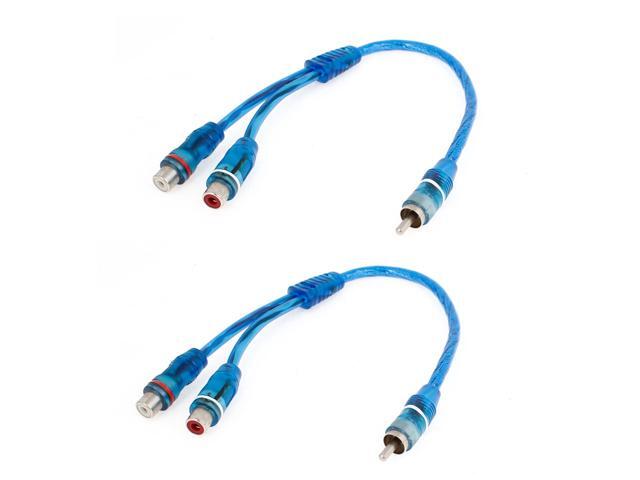 Click here for 2 x Dual RCA Female to Male Plug Y Design Splitter... prices