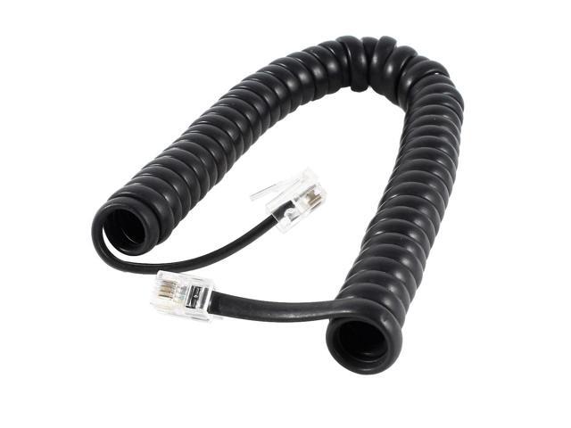 Click here for Unique Bargains 2M RJ9 4P4C Plug Coiled Stretchy T... prices