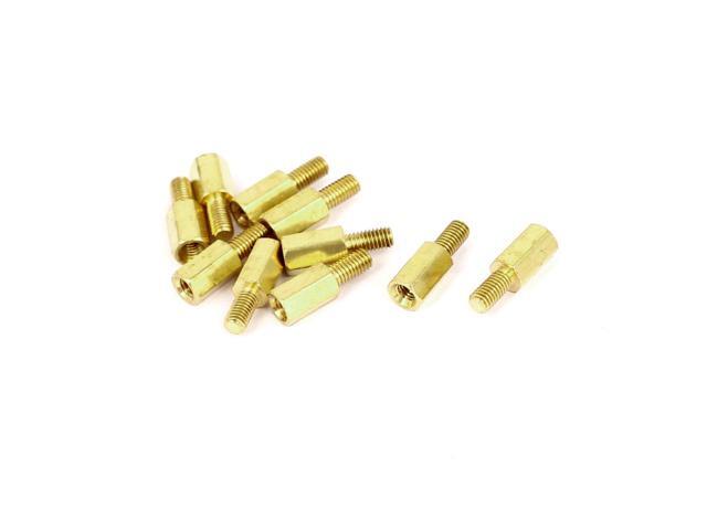 Click here for M3x8mm+6mm Male to Female Thread 0.5mm Pitch Brass... prices