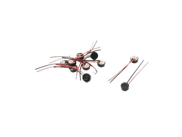 Click here for 10 PCS 4mm x 2mm 2 Wire Cable MIC Capsule Electret... prices