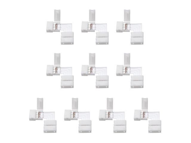 Click here for 10mm 4P L-shape LED Strip Connector Right Angle Co... prices