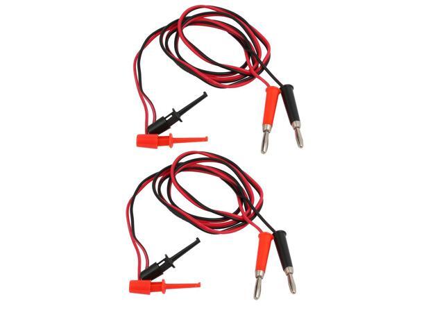 Click here for 2Pcs Banana Connector Cable Jumper Silicone Hook W... prices