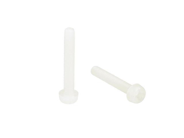 Click here for M3x20mm Threaded Nylon Phillips Cross Pan Head Mac... prices
