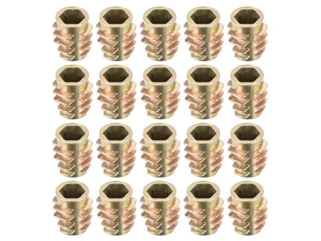 Click here for Threaded Insert Nuts Zinc Alloy Hex-Flush M6 Inter... prices