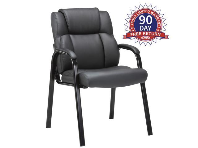 Click here for CLATINA Leather Guest Chair with Padded Arm Rest f... prices
