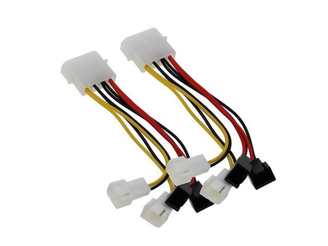 Click here for 2pc 4-Pin Molex To 3-Pin Fan Power Cable Adapter C... prices