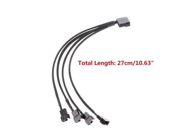 Click here for New 1 To 4 Way Y-Splitter Sleeved 4-Pin Molex Fan... prices