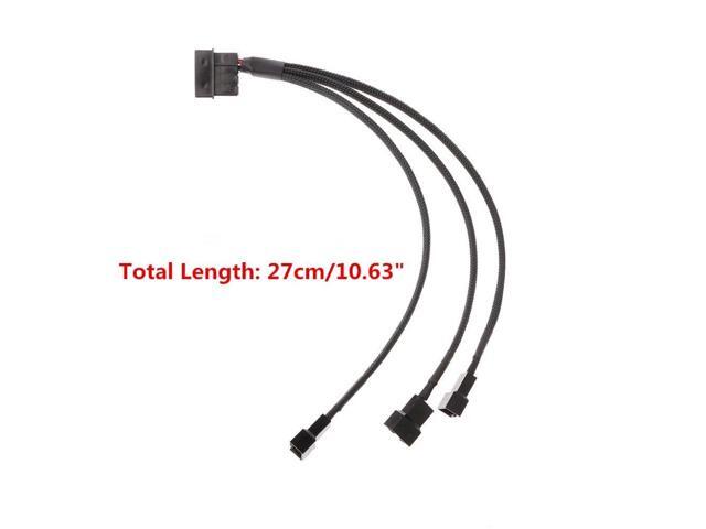 Click here for 1 To 3 Way Y-Splitter Sleeved 4-Pin Molex Male To... prices