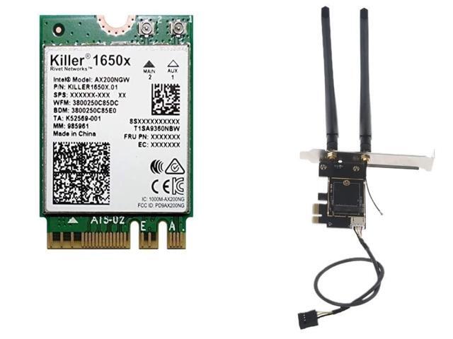 Click here for AX1650x Killer Series Desktop Wi-Fi 6 Kit 2.4 Gbps... prices