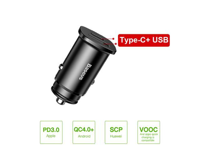 Click here for Baseus 30W Dual USB C PD Quick Charge QC 4.0 Car C... prices