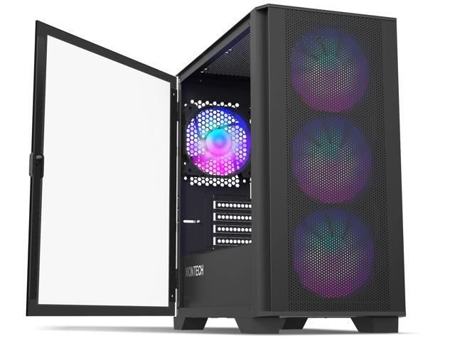 Click here for Montech AIR 100 ARGB MICRO-ATX Tower with Four ARG... prices