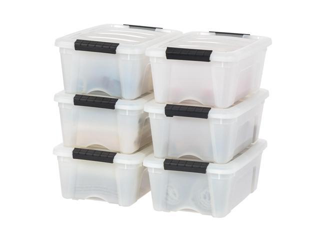 Click here for IRIS USA 13 Qt Stackable Plastic Storage Bins with... prices