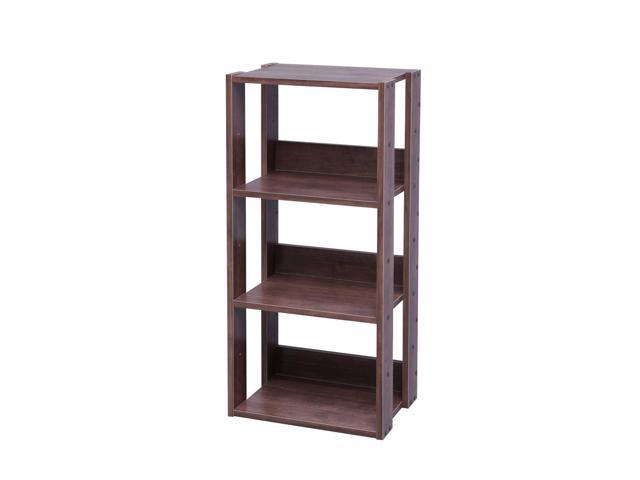 Click here for IRIS Mado 3-Shelf Open Wood Shelving Unit  Brown prices