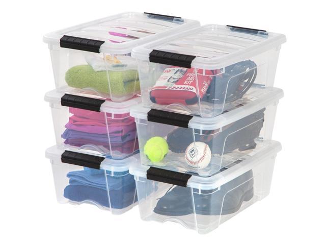 Click here for IRIS USA 13 Qt Stackable Plastic Storage Bins with... prices
