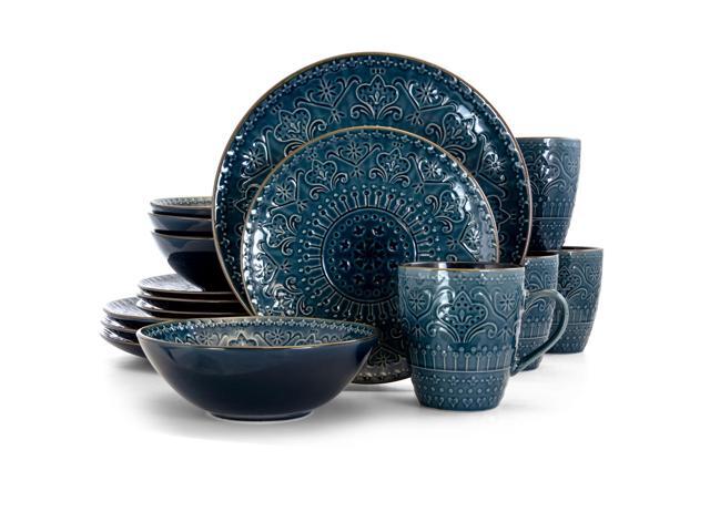 Click here for Elama Deep Sea Mozaic 16 Piece Luxurious Stoneware... prices