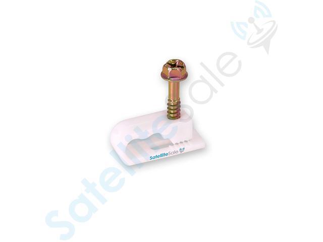 Click here for SatelliteSale Dual Siamiese Screw White Clips for... prices