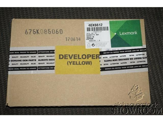 Click here for New Sealed Genuine OEM Lexmark 40X6612 Yellow Deve... prices
