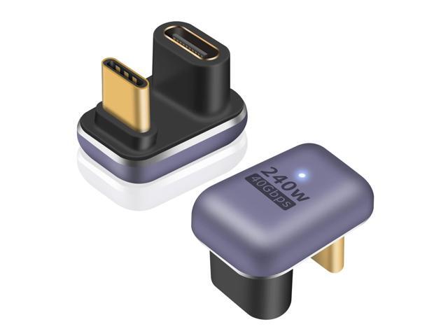 Click here for Zell 180 Degree Usb C Adapter 240W  2Pack U Shape... prices